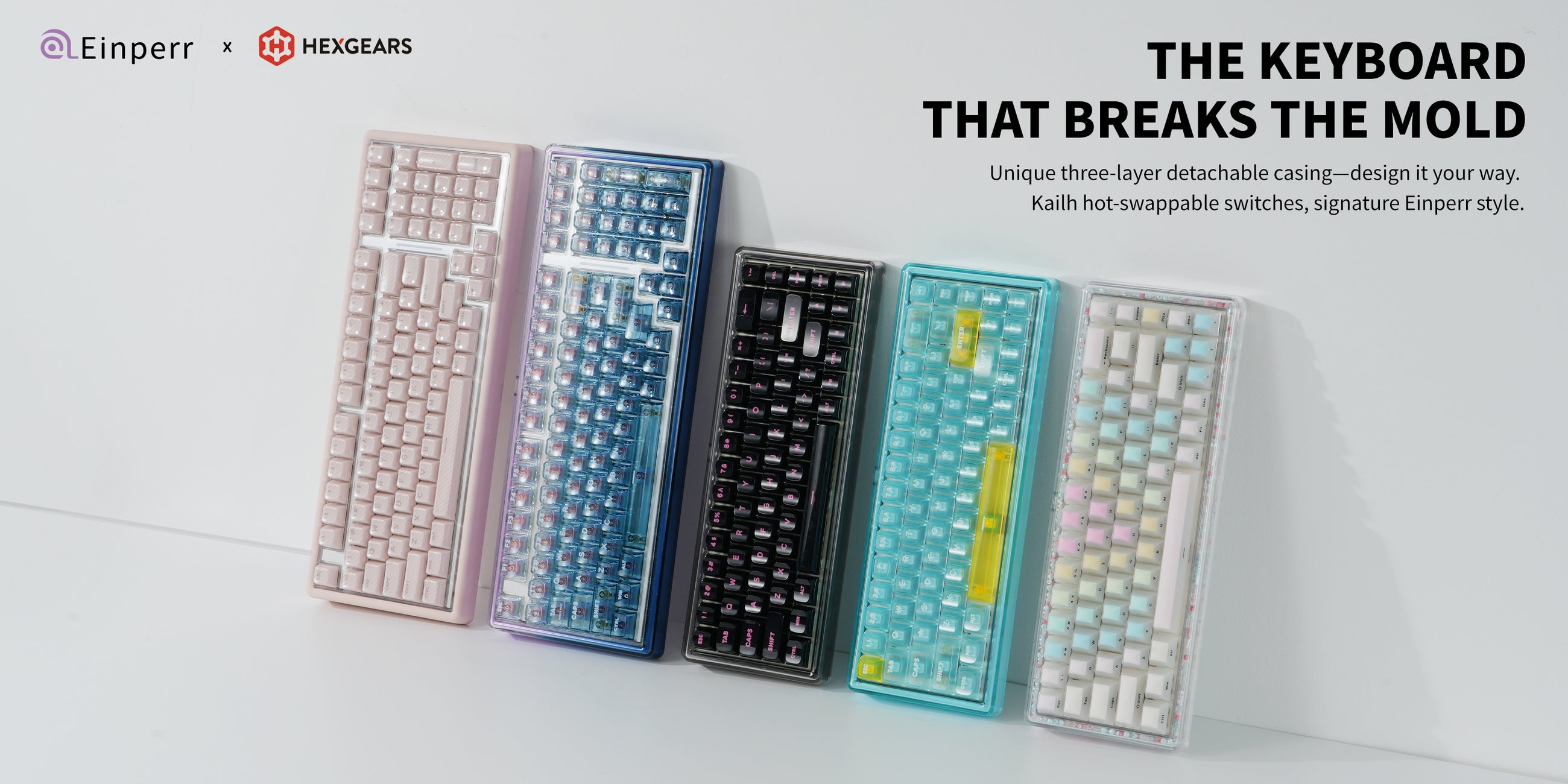 Clicky Switches Keyboards For Classic Tactile Acoustics | Hexgears