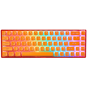 Soda Orange 68 Key Mechanical Keyboard - RGB, Wireless, Clicky | Hexgears