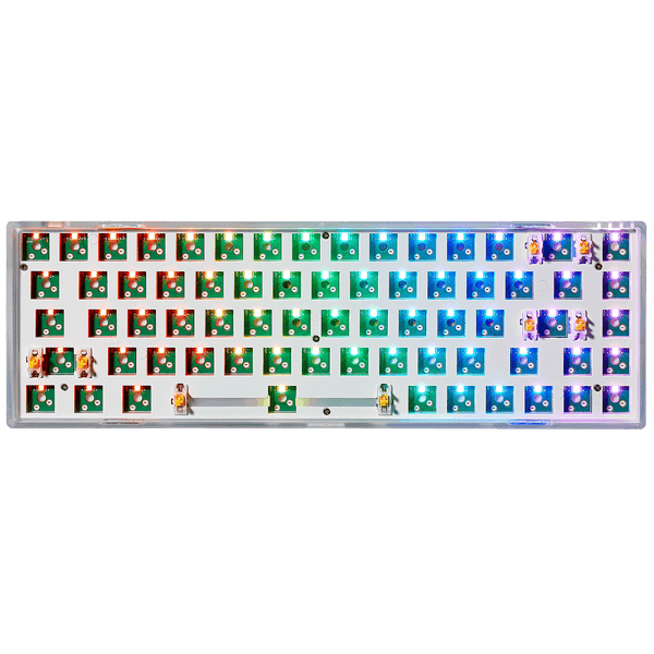 Soda Orange 68 Key Mechanical Keyboard - RGB, Wireless, Clicky | Hexgears