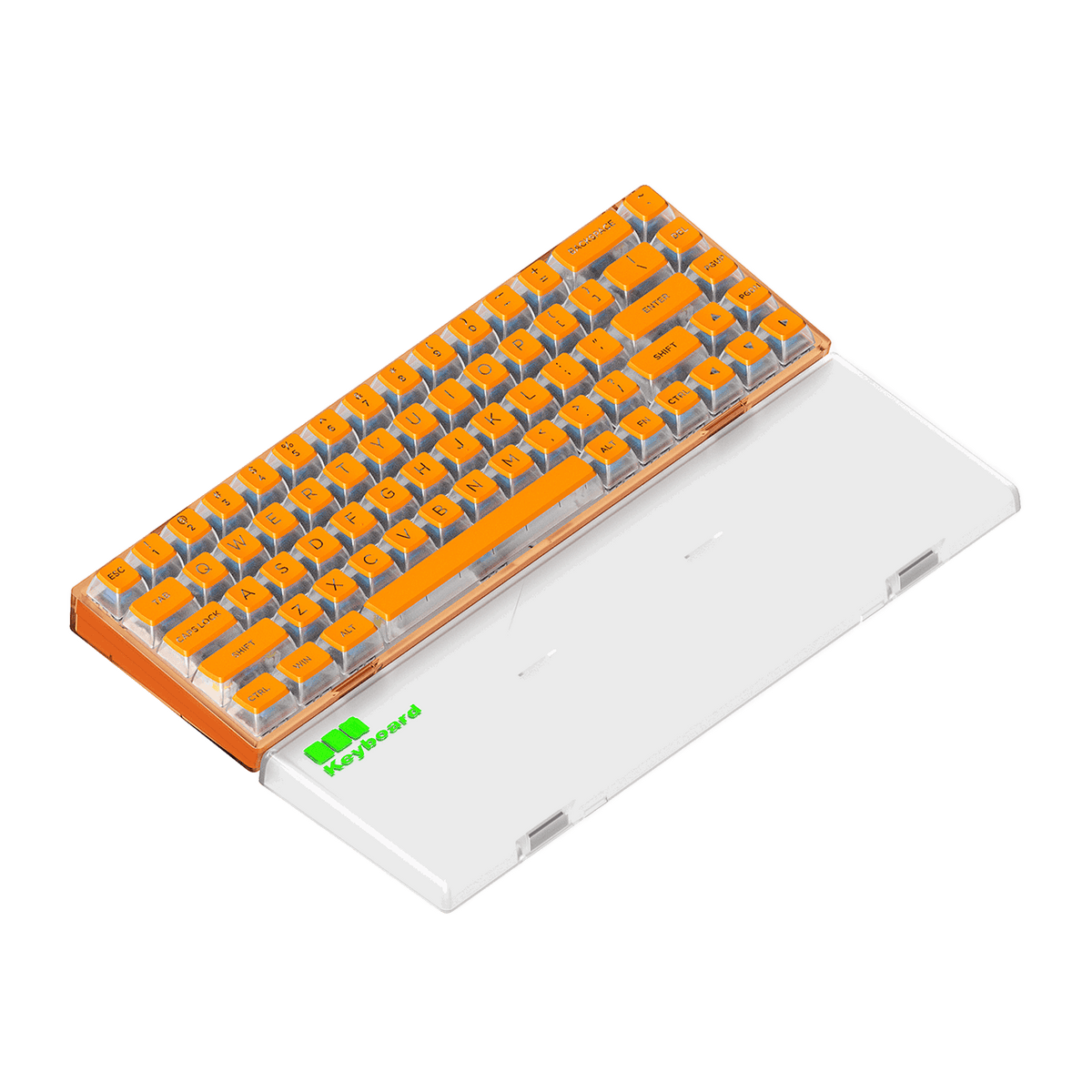Soda Orange 68 Key Mechanical Keyboard - RGB, Wireless, Clicky | Hexgears